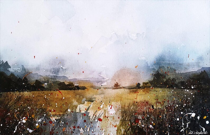 After the Rain Print Watercolour - Etsy