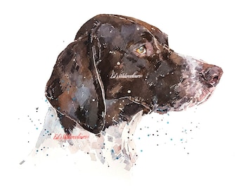 German Shorthaired Pointer GSP Coffee Company Original Graphic - Etsy