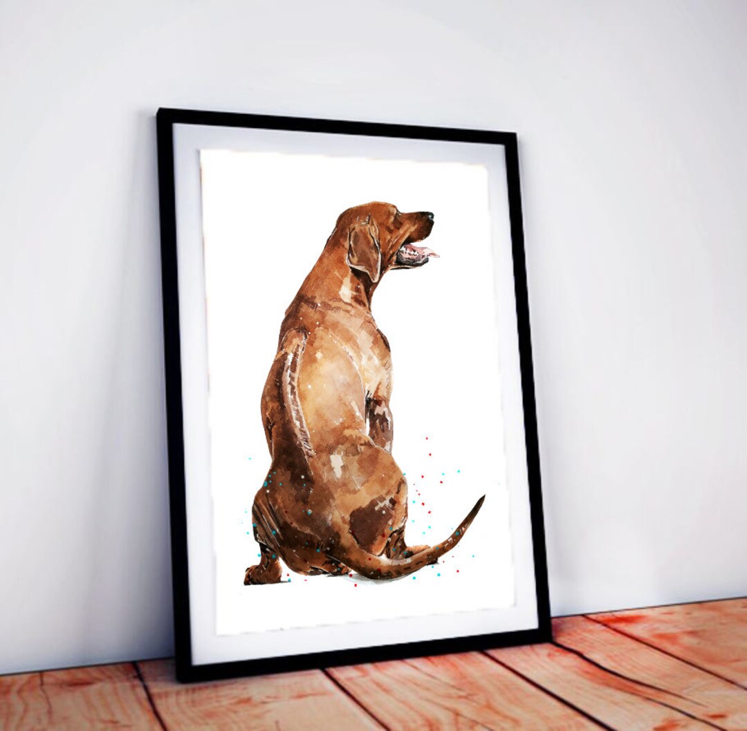 Rhodesian Ridgeback - Original Ed Kagimu Watercolour 20x16 Inches ...
