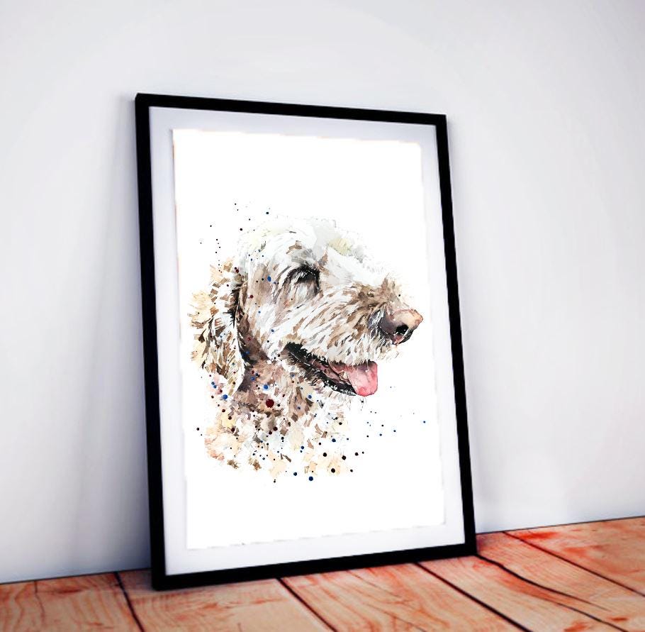Labradoodle Original Watercolour Painting | Dog Lover Gift | Pet ...