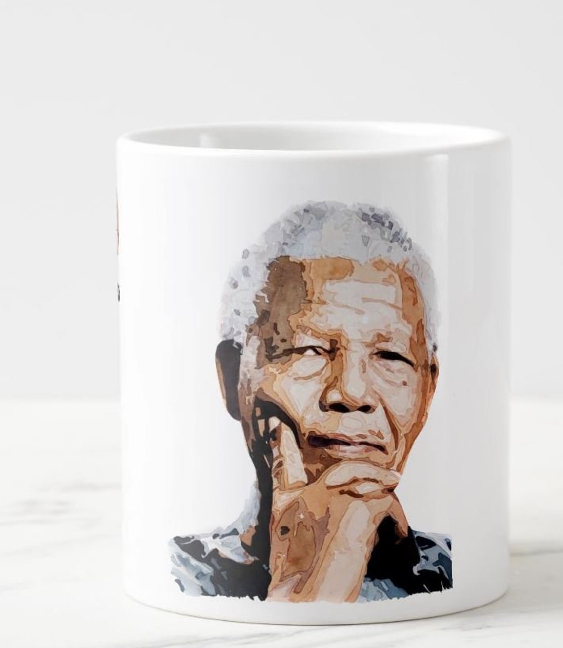 Nelson Mandela Large Ceramic Mug 15 Oz Nelson Mandela Coffee - Etsy