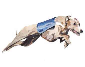 Greyhound Racing Art - Etsy