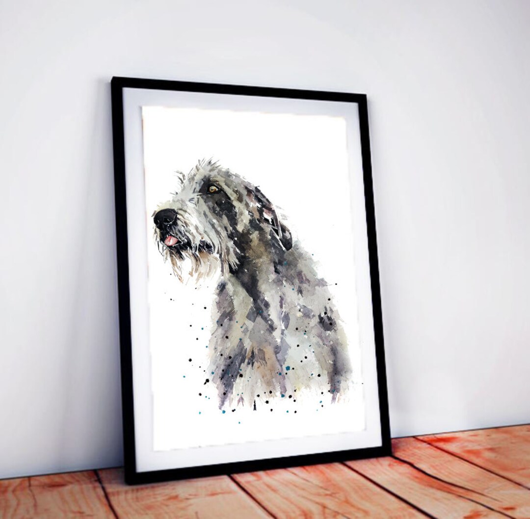 Irish Wolfhound the Thinker " Print Watercolour,irish Wolf Houndprint ...