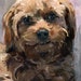 Retrato de perro personalizado, retrato de mascota, pintura al óleo ...