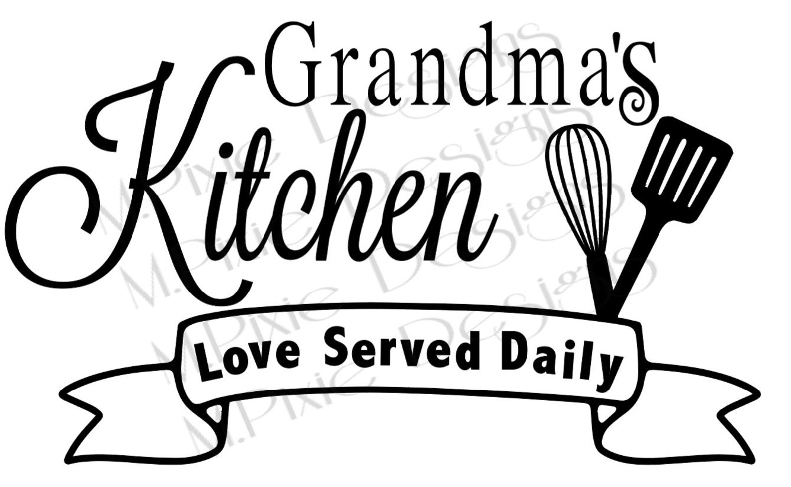 Grandma's Kitchen SVG, Grandma Wooden Sign, Kitchen Sign, Grandma's ...