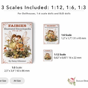 Fairy Encyclopedia: Printable Miniature Book With 30 Illustrations (PDF ...