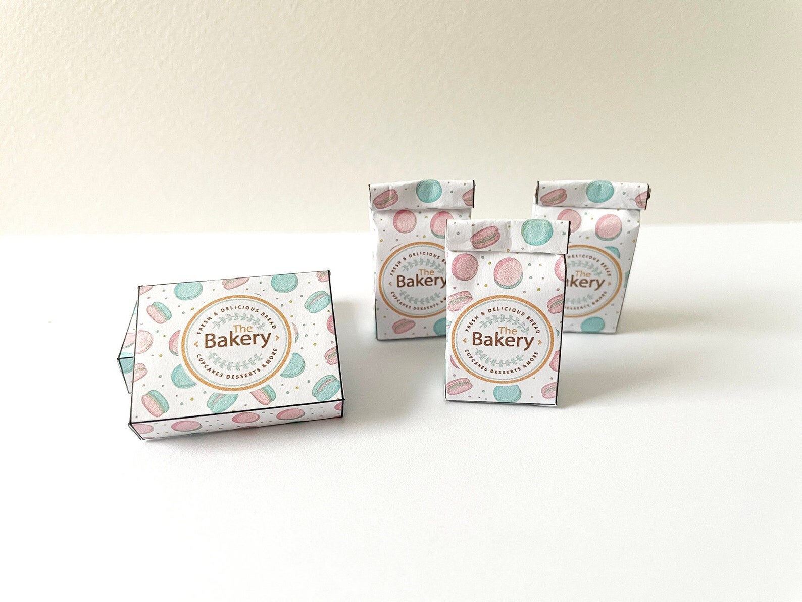 Printable Bakery Bags and Boxes | Bakery Packaging | Dollhouse ...