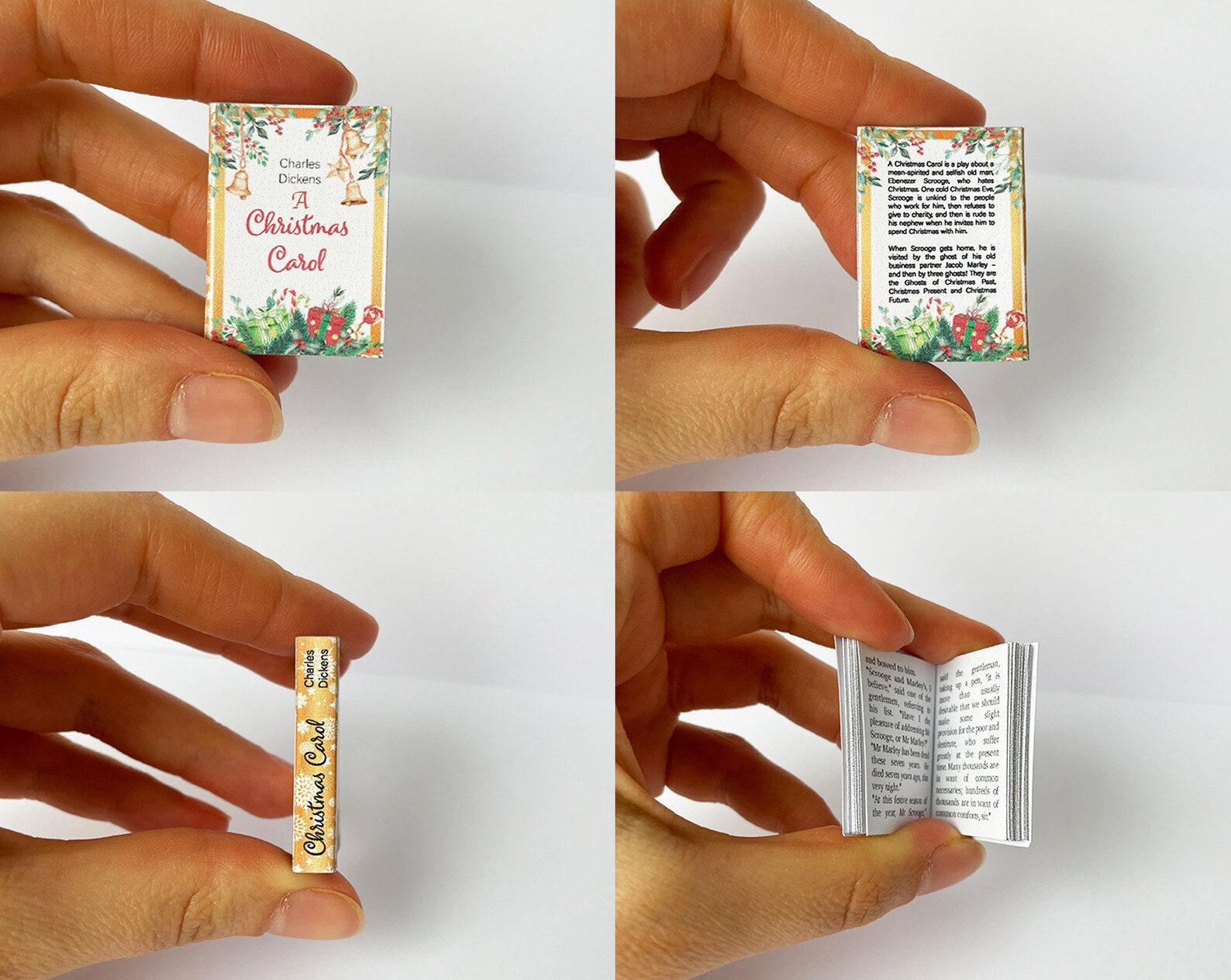 18 Printable Miniature Christmas Books With Pages Text From - Etsy