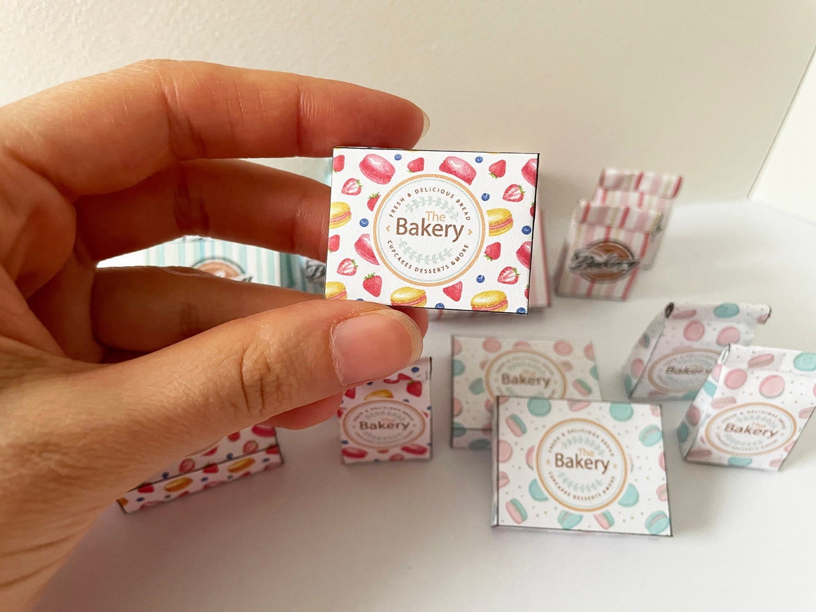 Printable Bakery Bags and Boxes | Bakery Packaging | Dollhouse ...