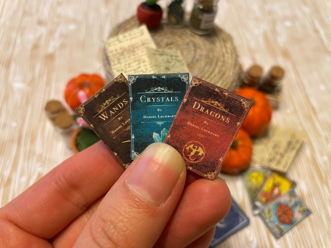 3 Printable Magical Books With Pages Wands Dragons and - Etsy