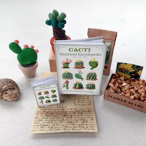Printable Miniature Cacti Encyclopedia: Dollhouse Book (digital File ...