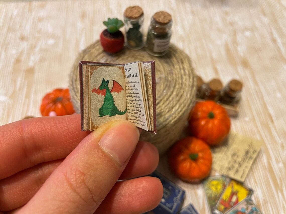 3 Printable Magical Books With Pages Wands Dragons and - Etsy