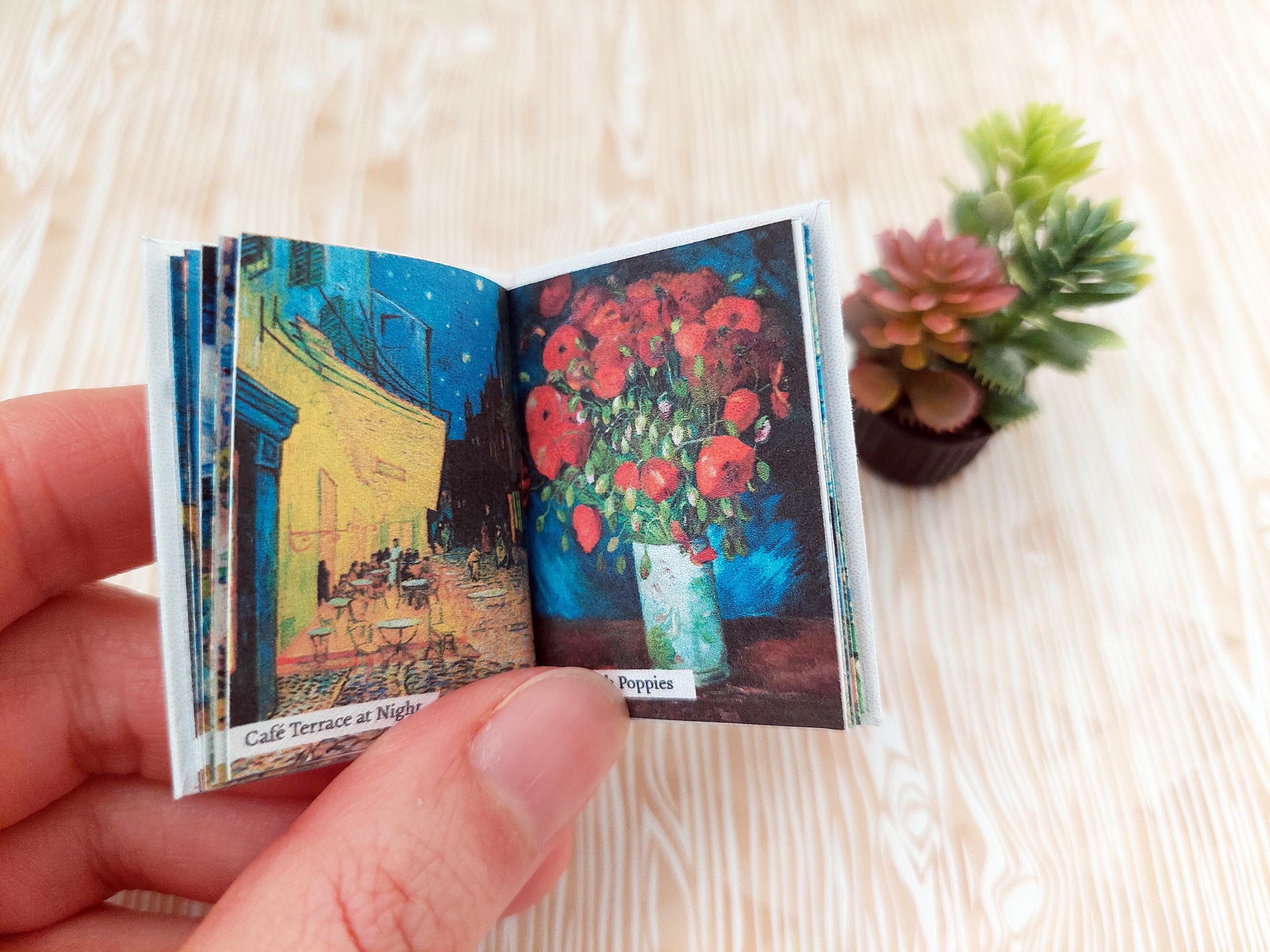 Van Gogh Paintings Miniature Book: Dollhouse Printable (PDF) - Etsy Canada