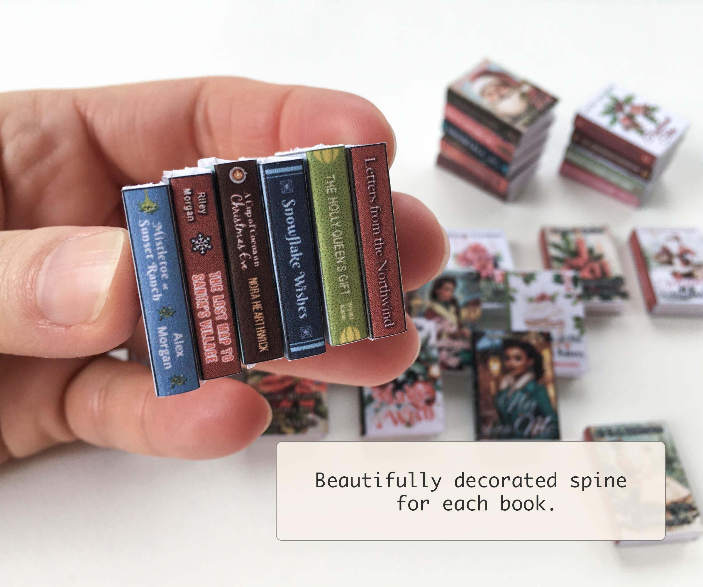 30 Miniature Christmas Book Covers, Printable Sheet, DIY Mini Books PDF ...