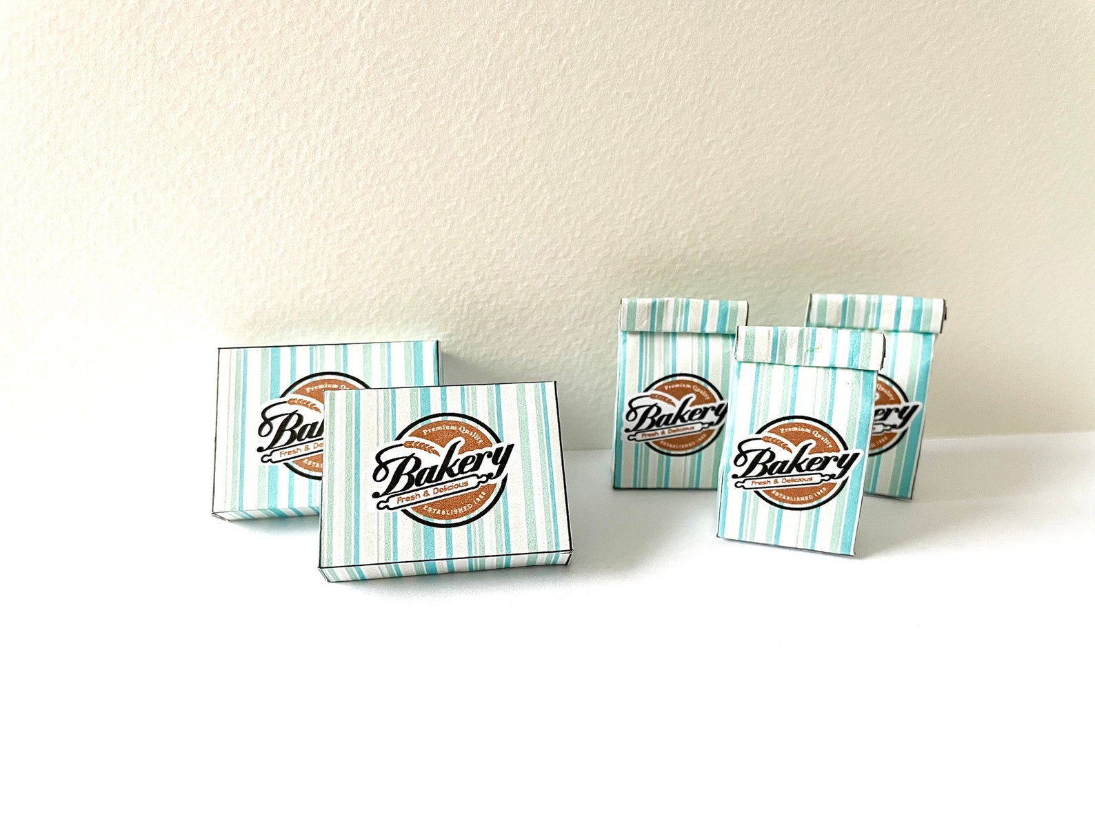 Printable Bakery Bags and Boxes | Bakery Packaging | Dollhouse ...