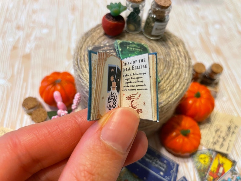 3 Printable Magical Books With Pages Spells Potions and - Etsy