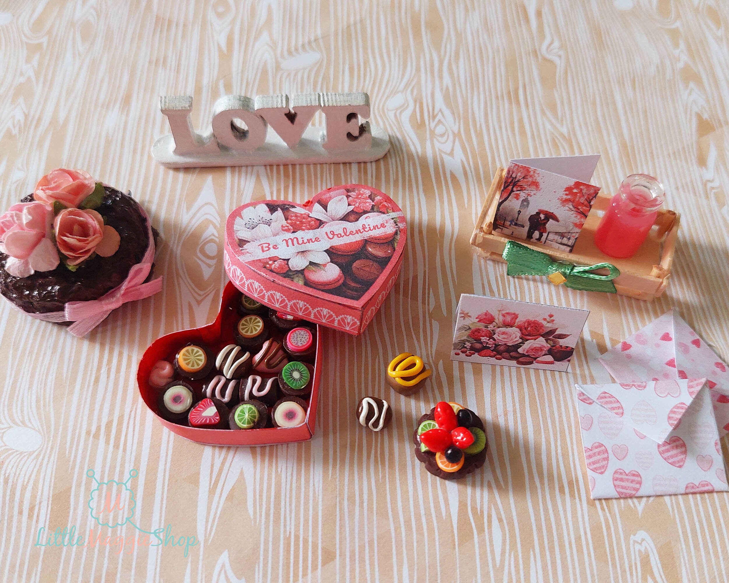 Printable Miniature Valentine's Day Set: Dollhouse Accessories (PDF ...