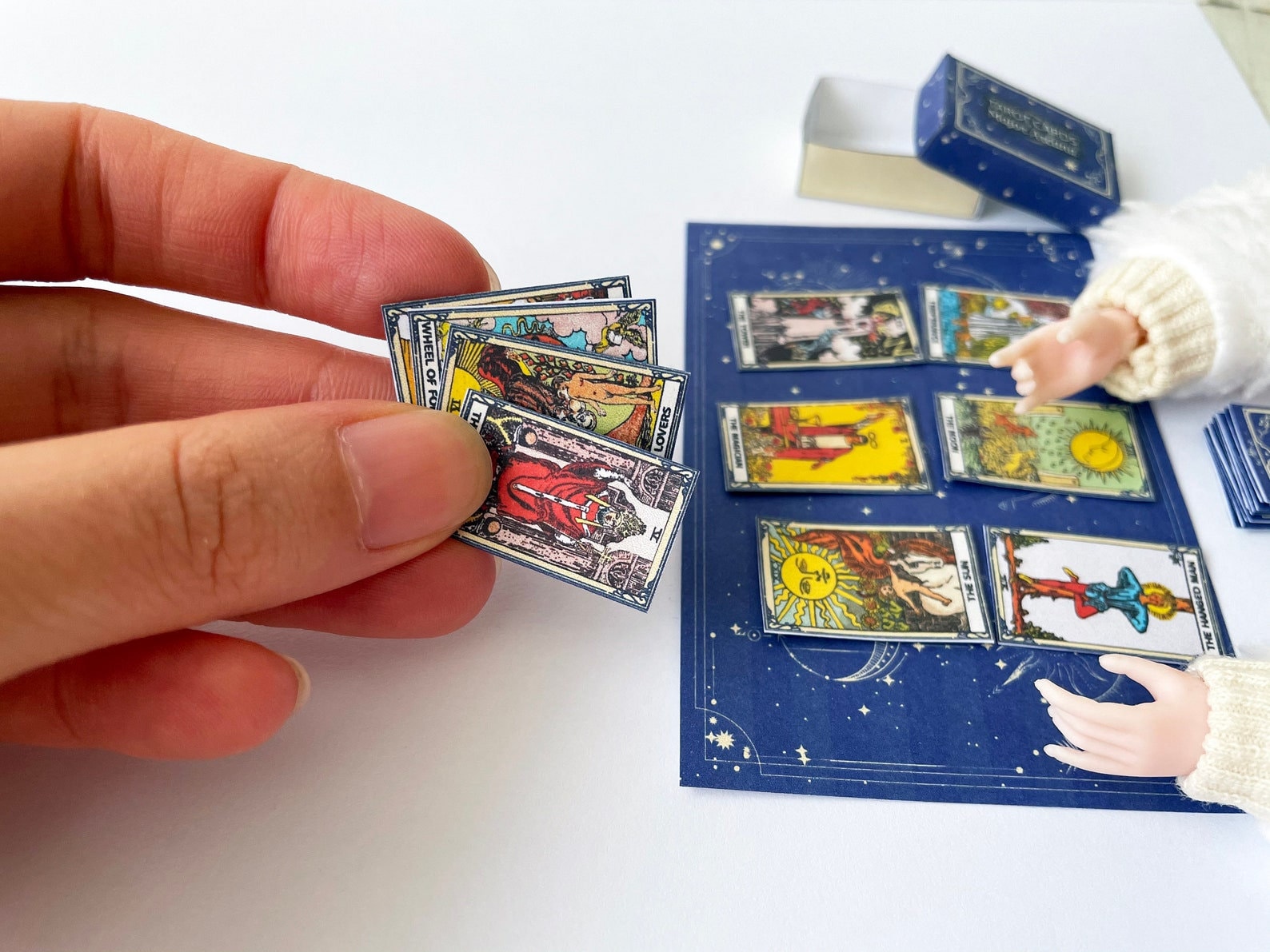 Printable Miniature Tarot Cards Deck Dollhouse Tarot Cards - Etsy Australia