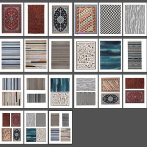12 Dollhouse Printable Carpets Bundle | 1-12 and 1-6 Scale | Miniature ...