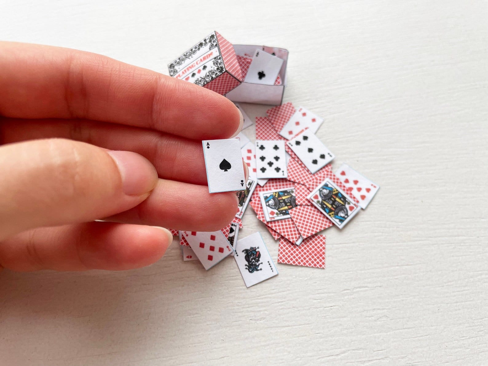 Printable Miniature Playing Cards Miniature Card Deck - Etsy