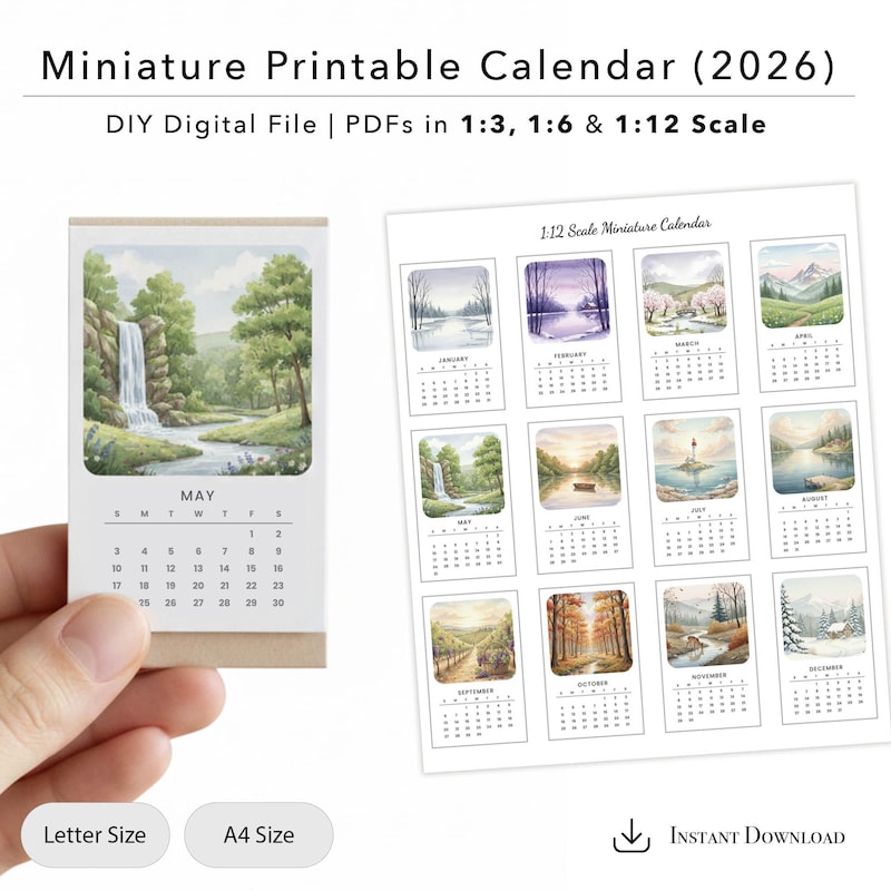 1/3 Scale Diy Printables - Etsy UK