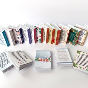 18 Printable Miniature Christmas Books With Pages | Text From Christmas ...