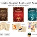 3 Printable Magical Books With Pages - Wands, Dragons and Crystals for ...