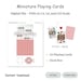 Printable Miniature Playing Cards Miniature Card Deck Casino Modern ...
