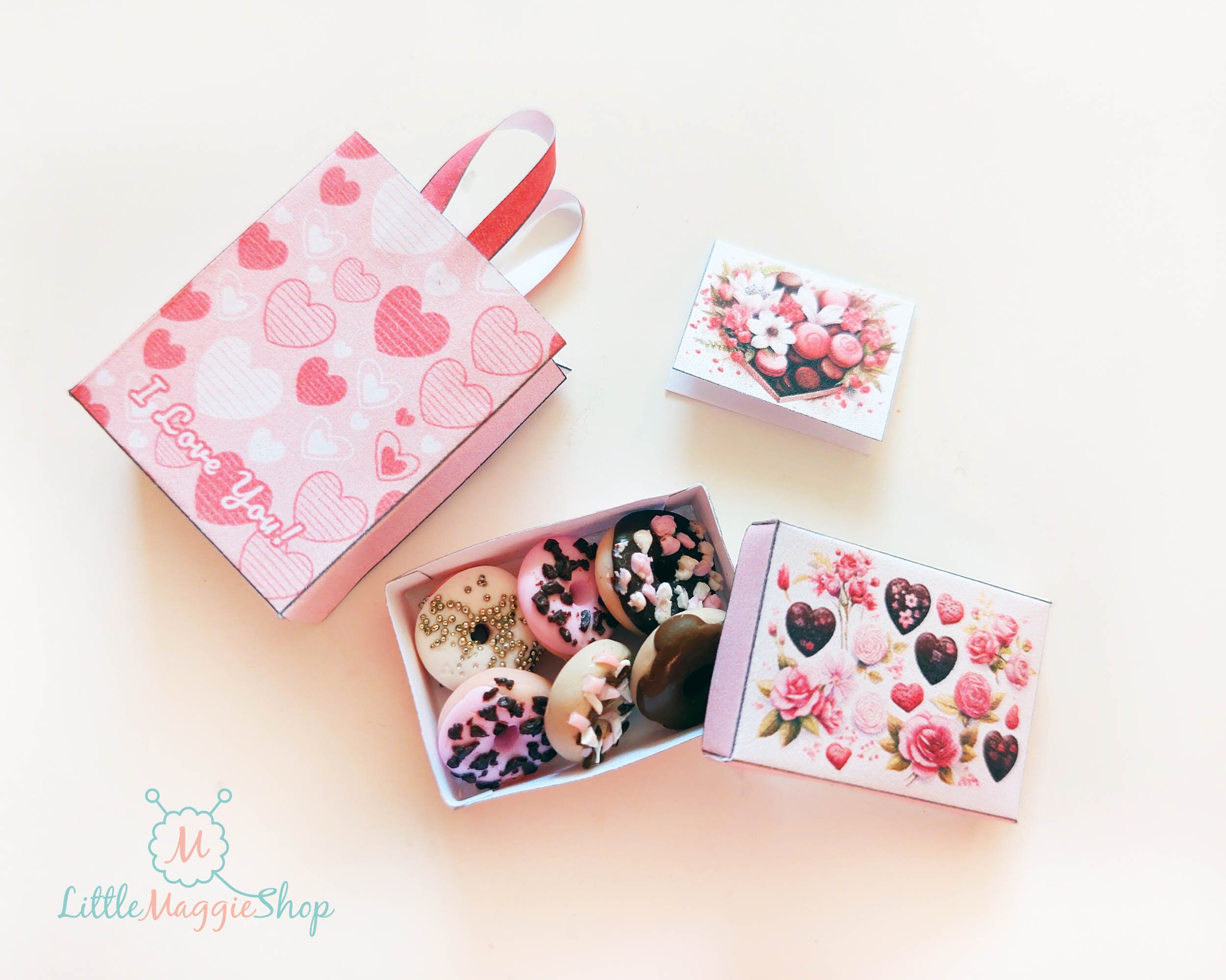 Printable Miniature Valentine's Day Set: Dollhouse Accessories (PDF ...