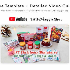 Miniature Printable Christmas Set for Dollhouse: Chocholate Boxes ...