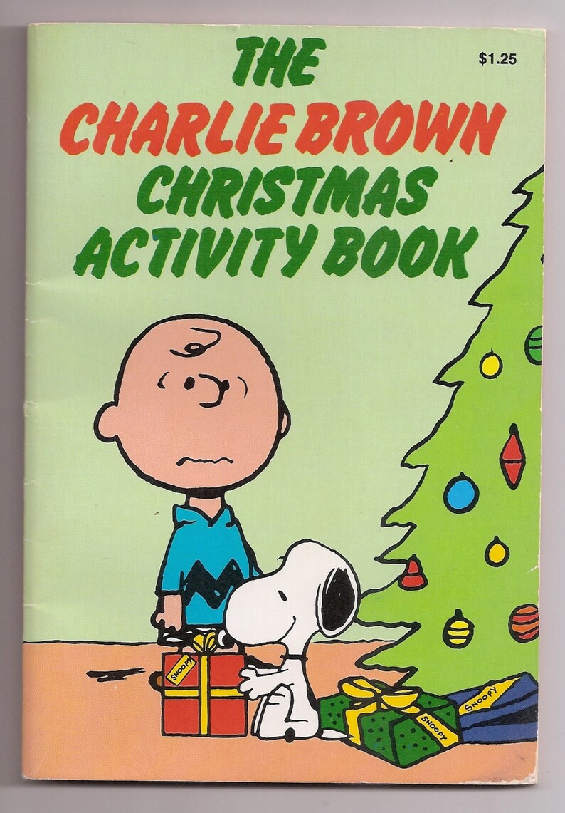 The Charlie Brown Christmas Activity Book Vintage Collectible | Etsy