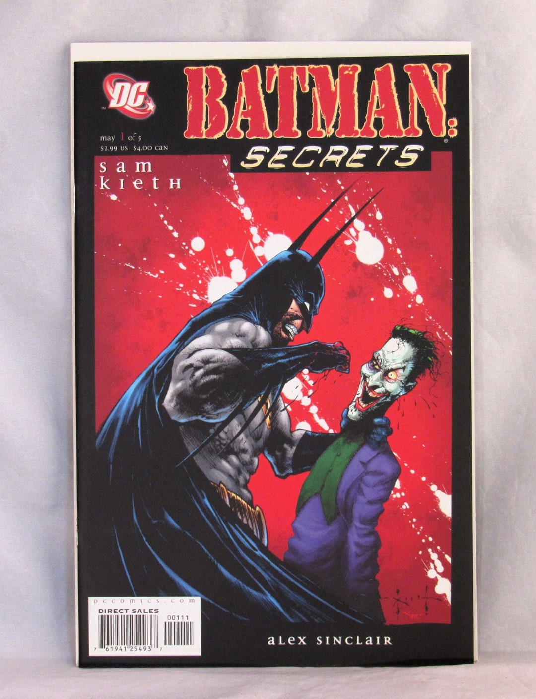 Batman Secrets 1 NMMT Story & Joker Cover Art by Sam Kieth Modern Age ...