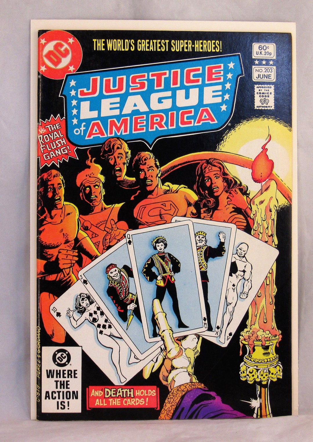 Justice League of America 203 FN Royal Flush Gang 1st Team App George ...