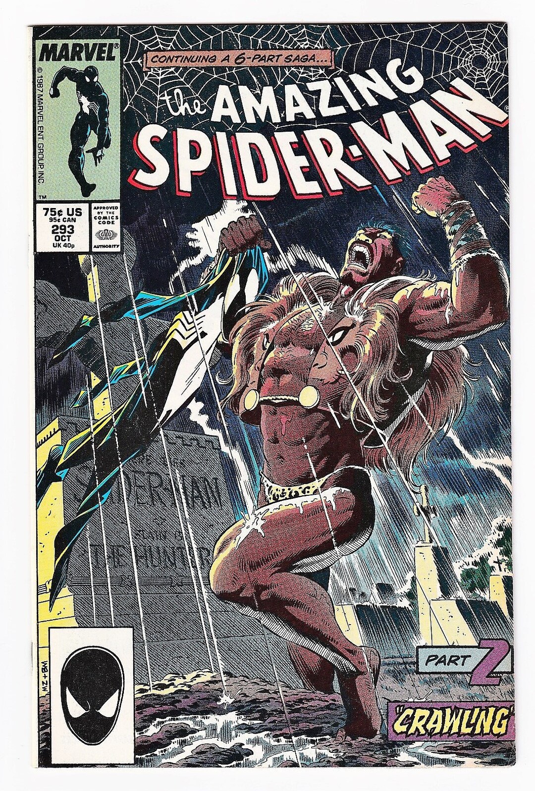 The Amazing Spider-man 293 VF+ Kraven's Last Hunt Part 2 Mike Zeck Bob ...
