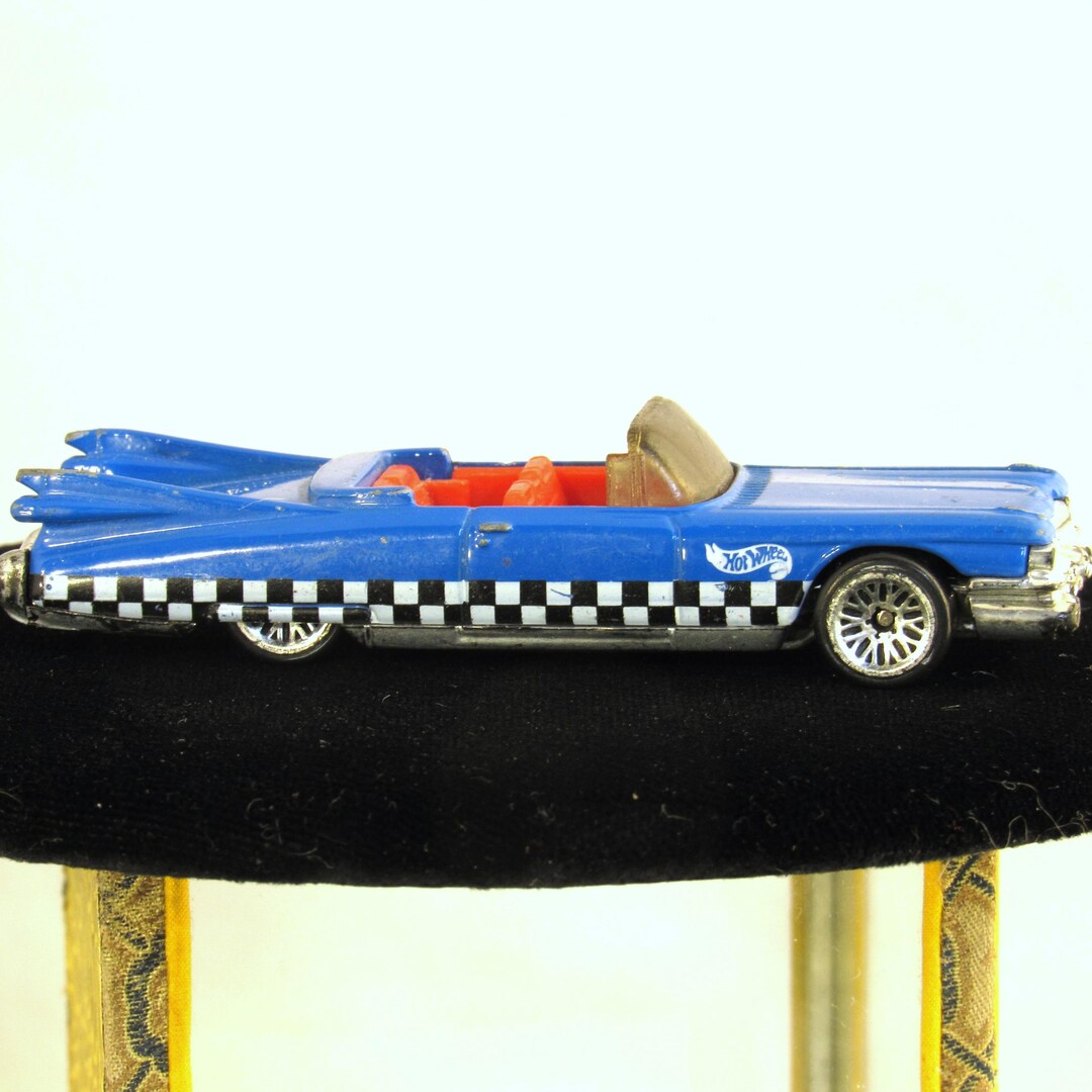 Hot Wheels Car 1959 Cadillac Eldorado Convertible Blue Chrome Color ...