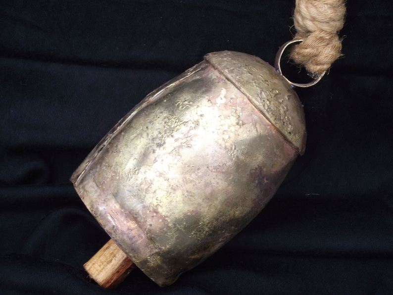 Bavarian Cow Bell Vintage Cow Bell Bronze Bell With Wood - Etsy
