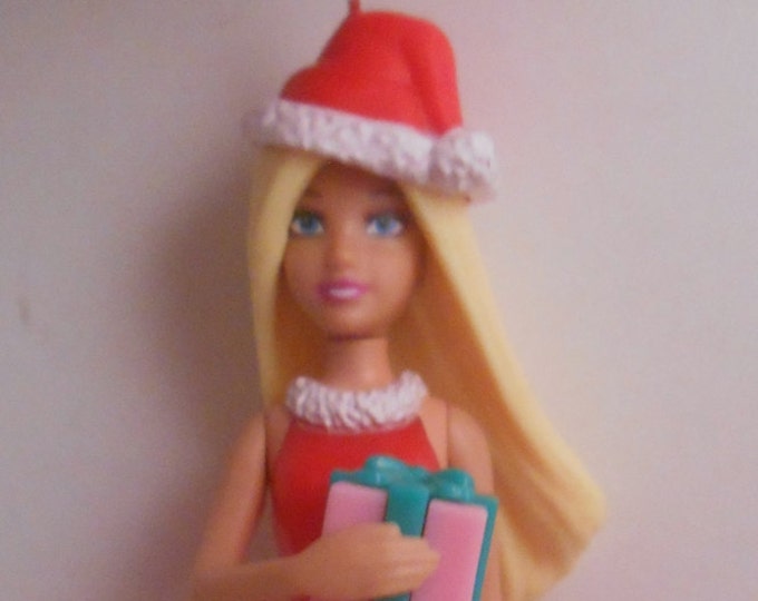 CUSTOM Ornament Made From Happy Holidays Barbie Mrs Claus NEW Christmas ...