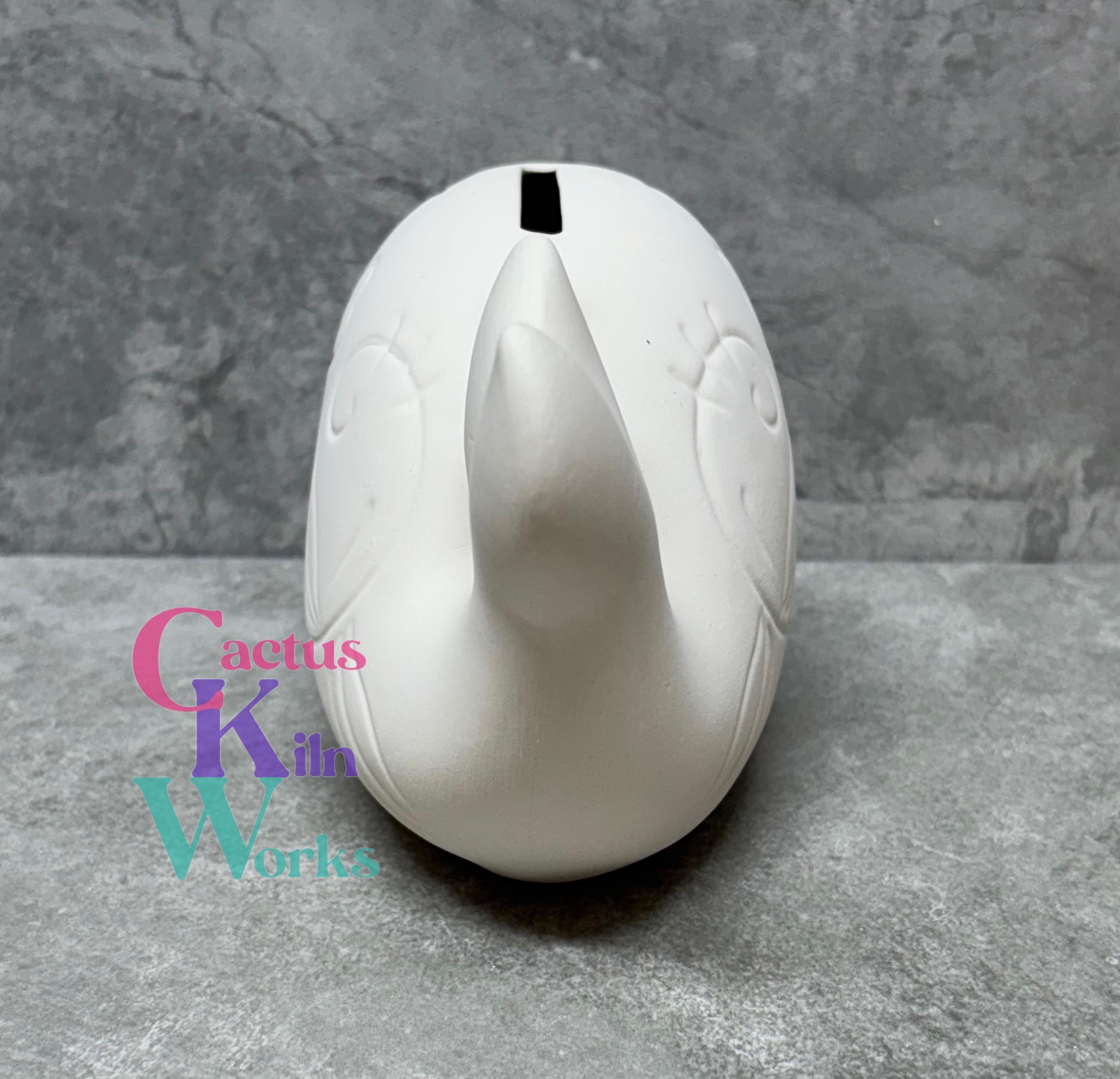 Ceramic Bisque Paint Your Own Fancy Floral Whale Bank YOU PAINT DIY ...