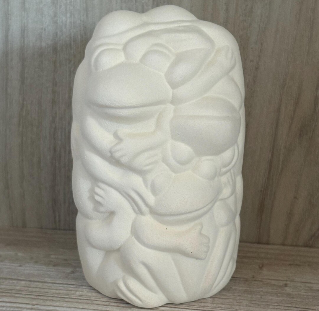 Ceramic Bisque Paint Your Own Frog Pile YOU PAINT DIY Frog in Jar ...