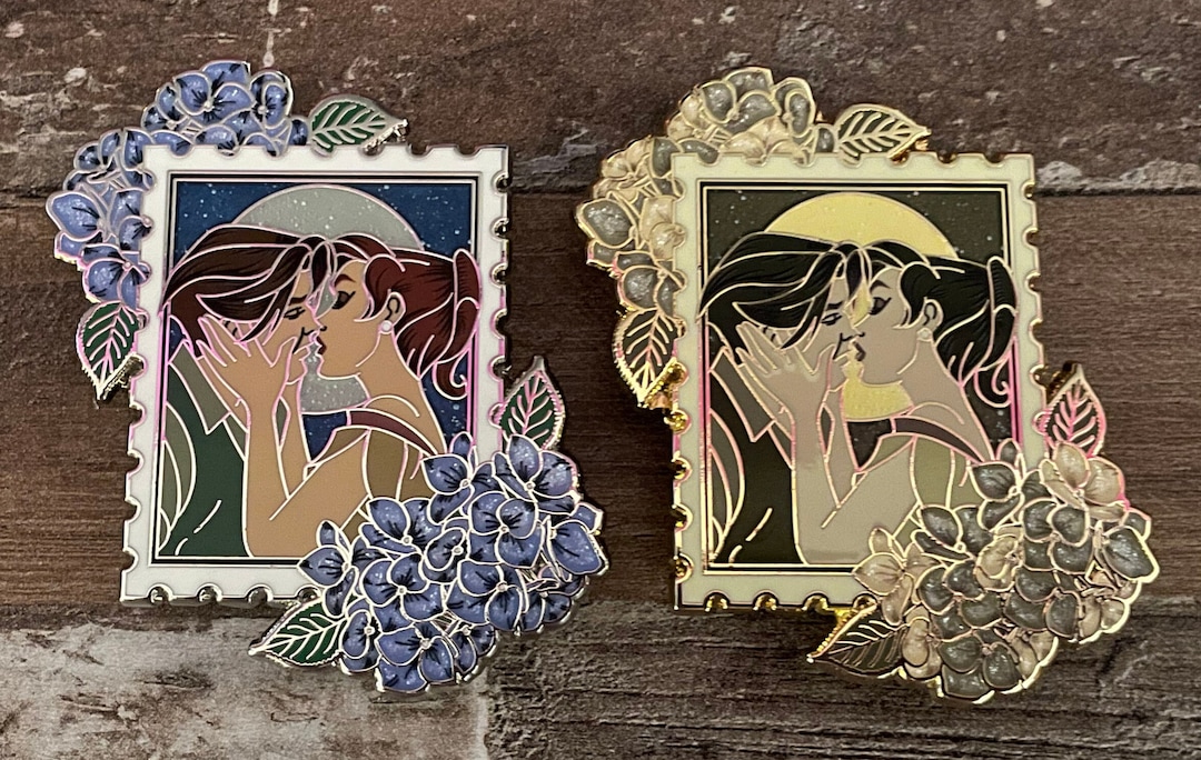 Fantasy Pin Inspired by Anastasia & Dimitri Kissing Stamp Variant GLOWS ...