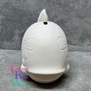 Ceramic Bisque Paint Your Own Fancy Floral Whale Bank YOU PAINT DIY ...