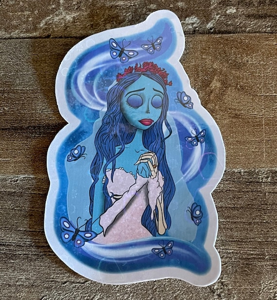 Holographic Corpse Bride Skeleton Stickers Waterproof Vinyl - Etsy