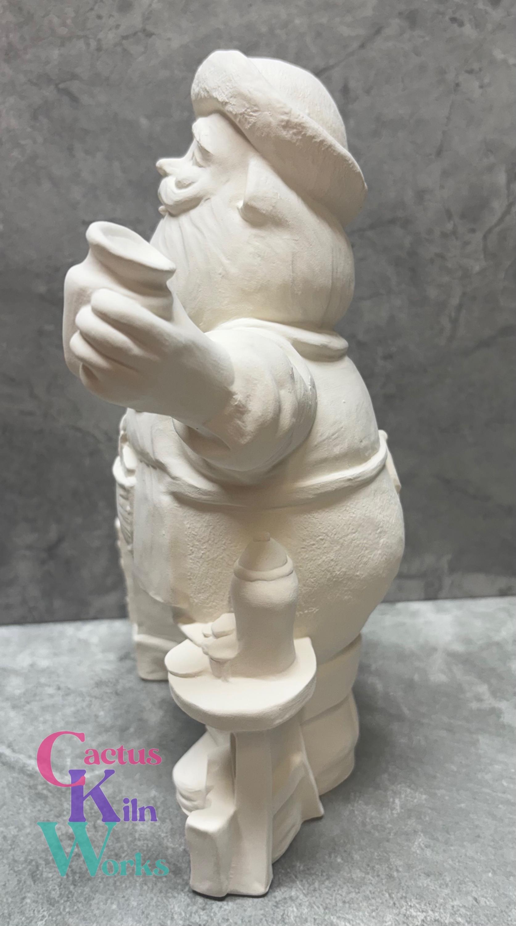 Ceramic Bisque Paint Your Own Gare Kiln Santa Claus Making Ceramics YOU ...