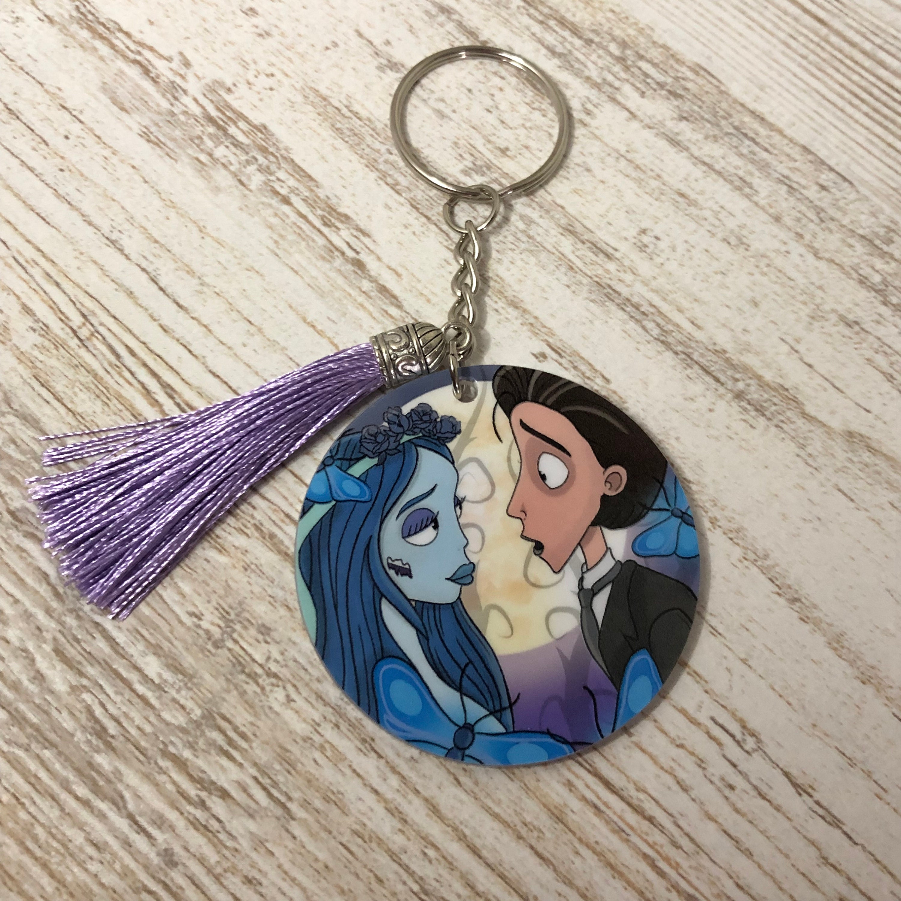 Corpse Bride Inspired Keychains Emily & Victor Variety - Etsy UK