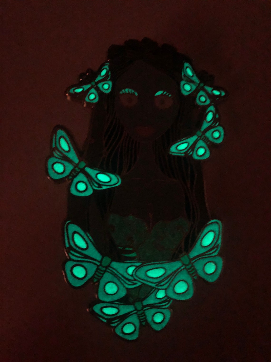 FANTASY PIN Inspired by Corpse Bride Emily Butterflies In-hand | Etsy