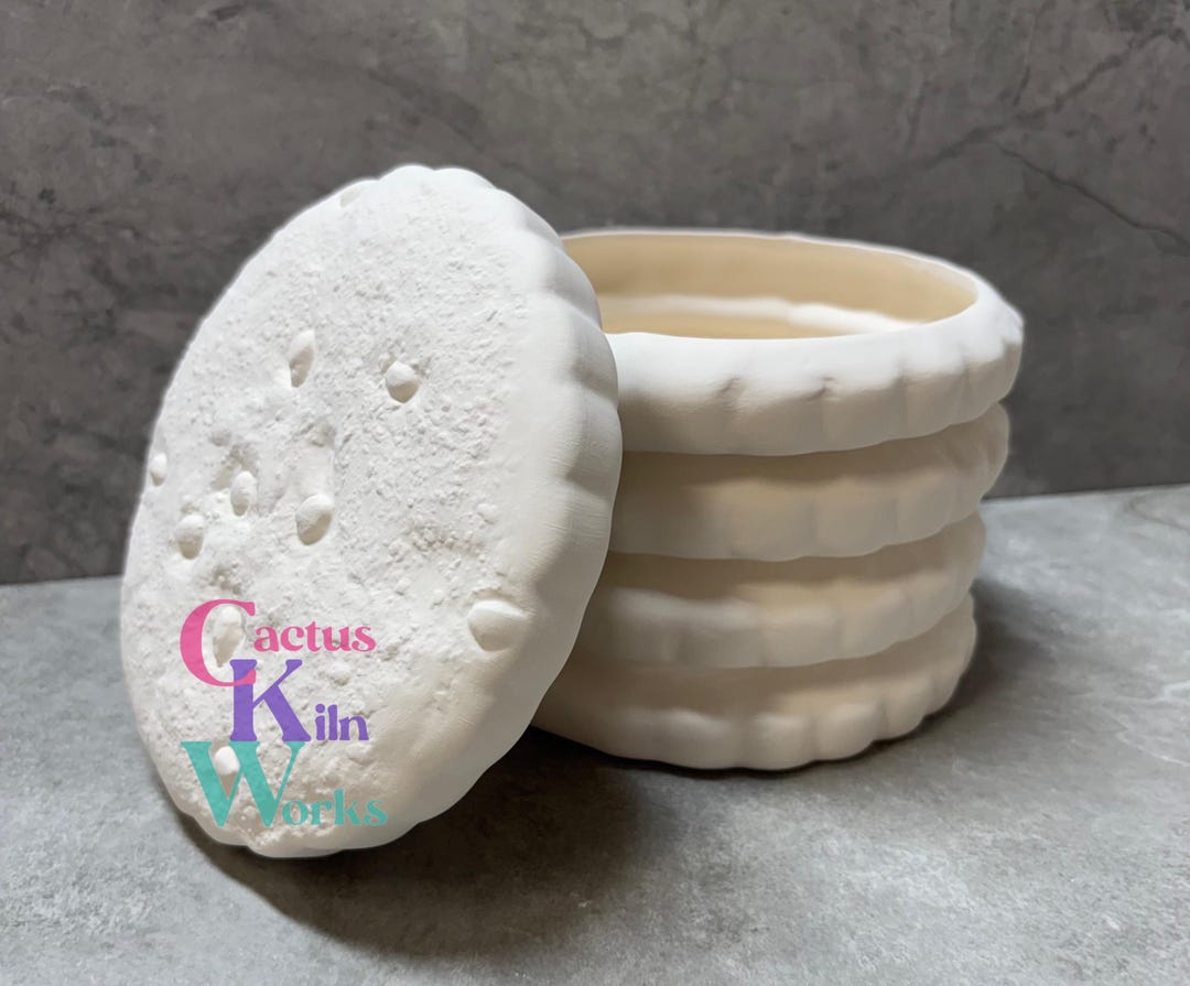 Ceramic Bisque Paint Your Own Chocolate Chip Cookie Stack Jar Small ...