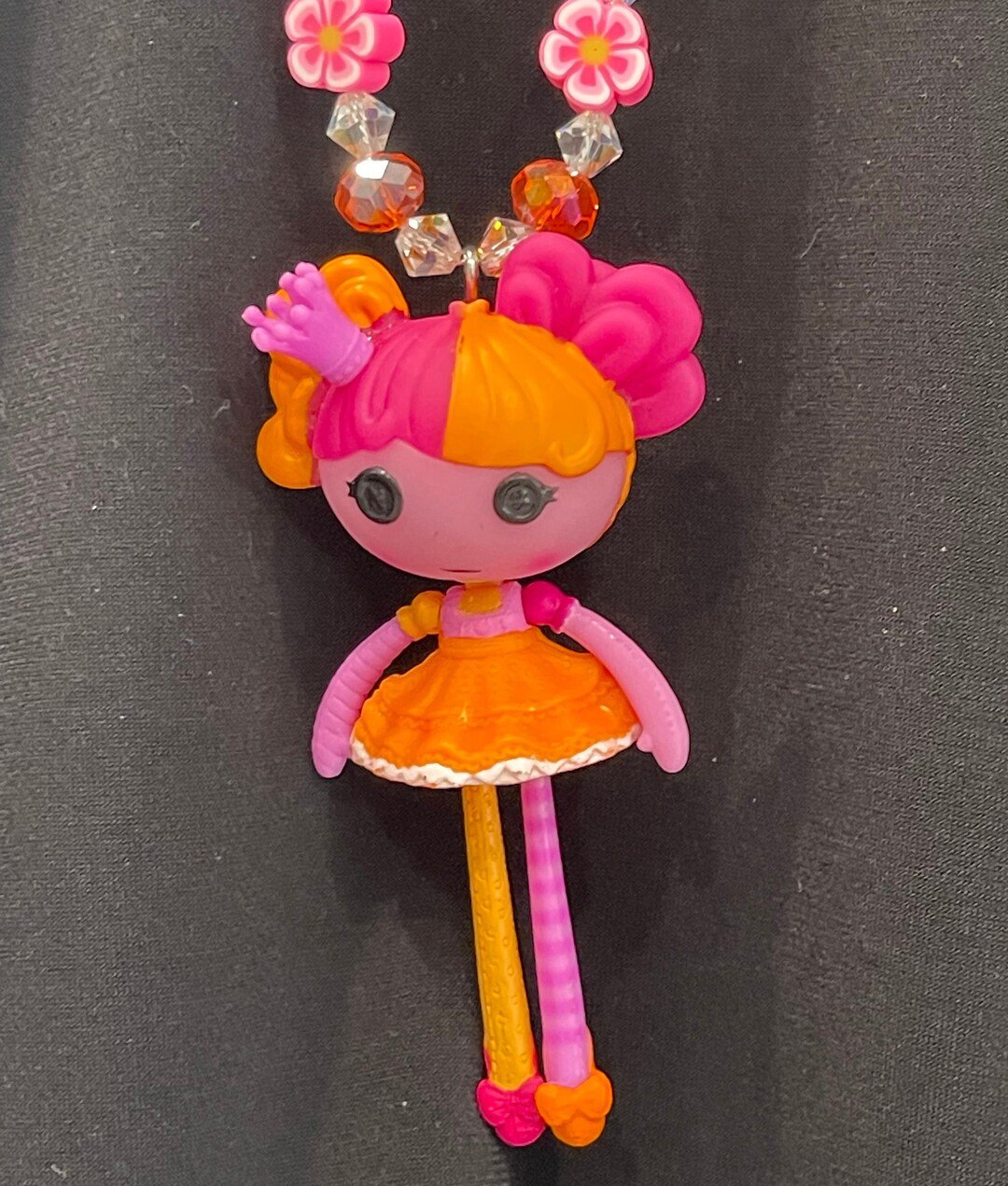 Princess Nutmeg Custom Lalaloopsy Doll 21" Necklace With Lobster Claw ...