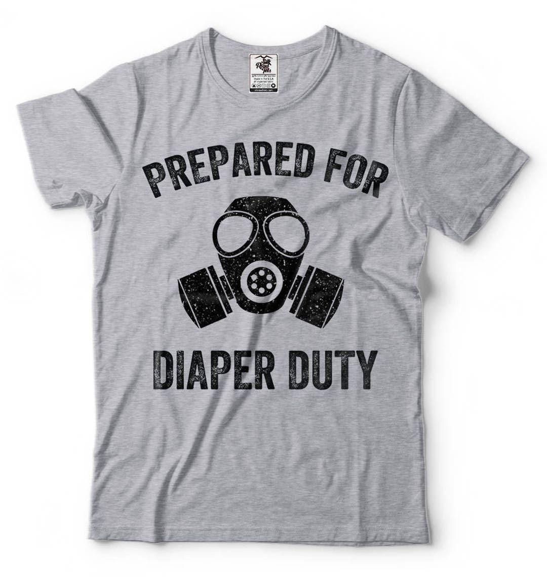 Diapers T-shirt Funny Diaper Duty Tee Shirt Father Dad Daddy - Etsy