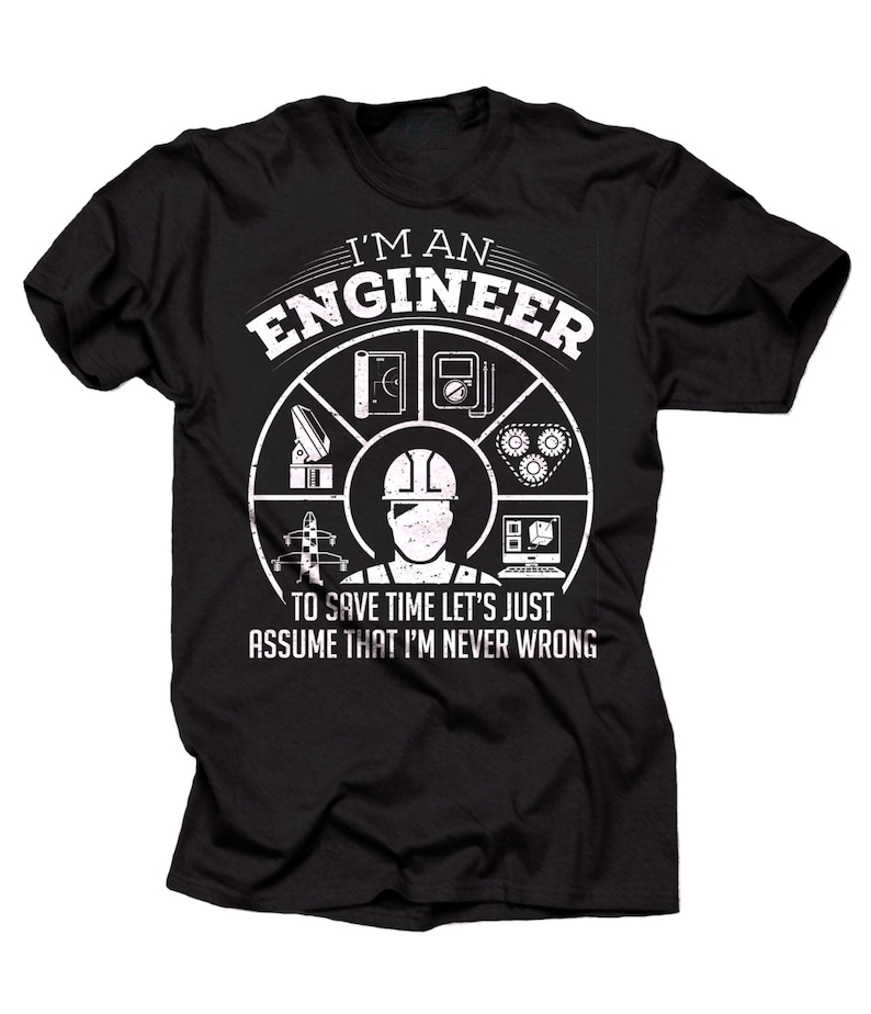 Engineer T-shirt Gift for Engineer Funny Occupation Profession | Etsy