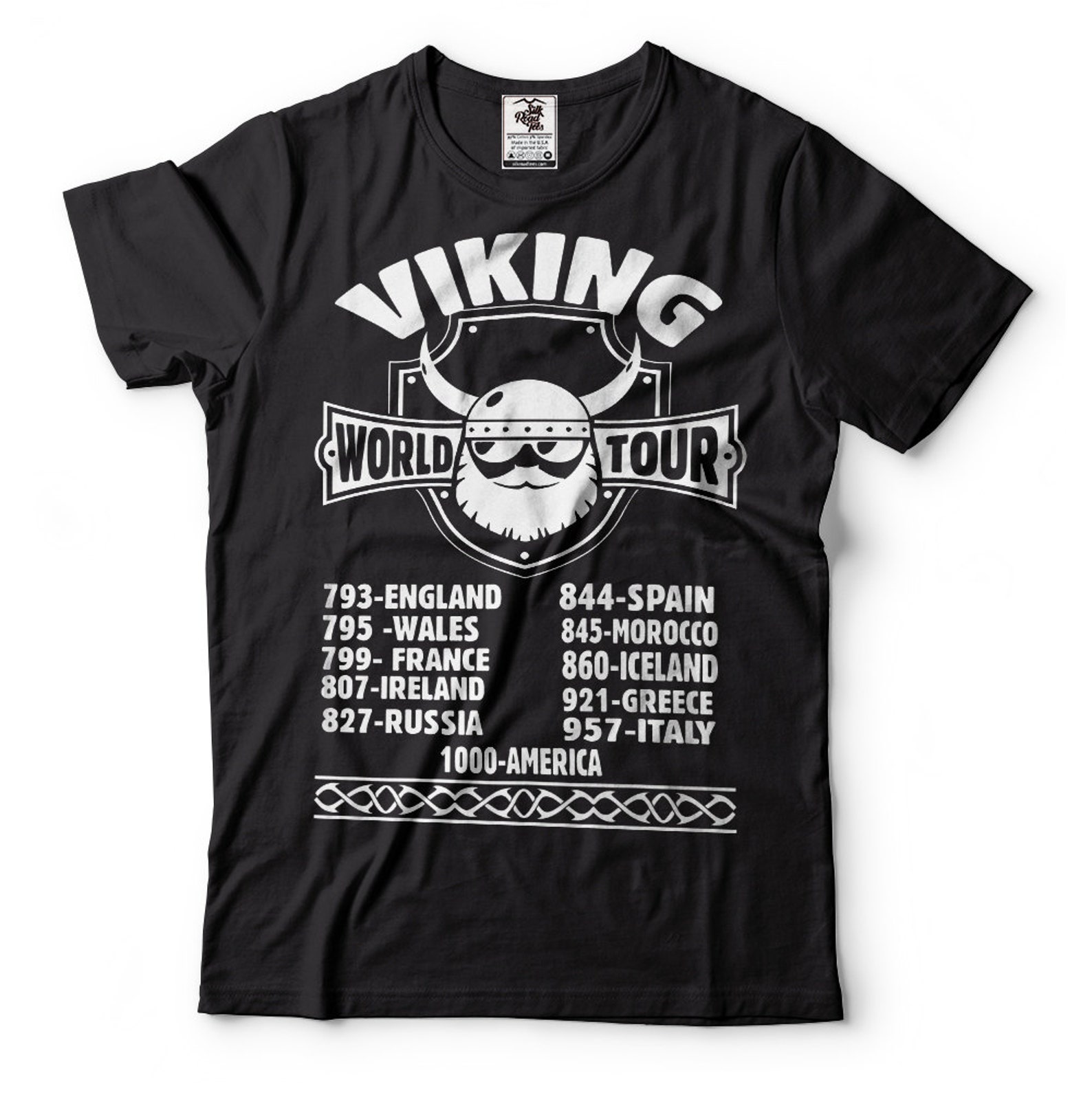 Viking T-shirt Tee Shirt Vikings Scandinavia Tee Shirt | Etsy